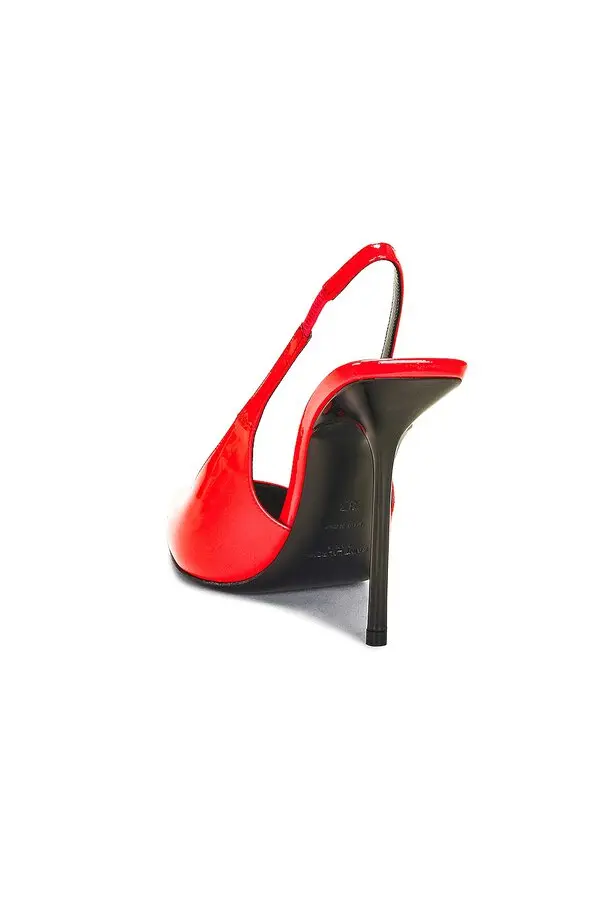 Saint Laurent Paloma Slingback Pump - Highlighter Coral