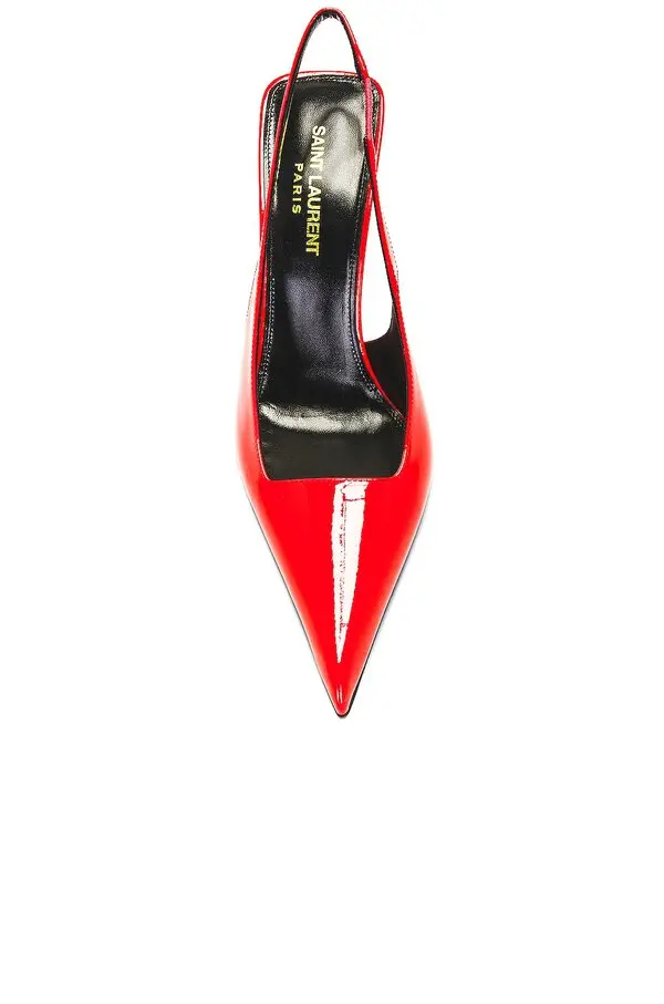 Saint Laurent Paloma Slingback Pump - Highlighter Coral