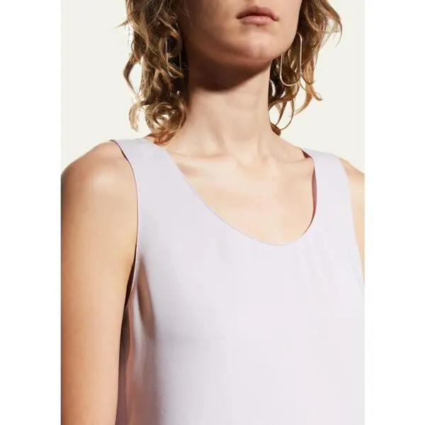 Lafayette 148 New York Finnley Scoop Neck Tank - Black
