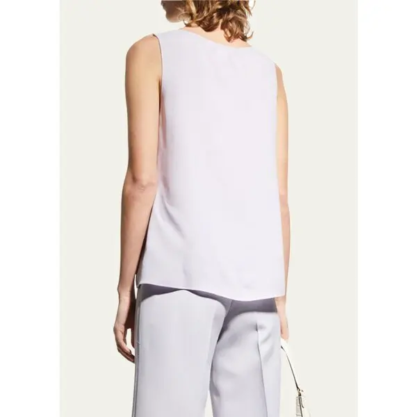 Lafayette 148 New York Finnley Scoop Neck Tank - Black