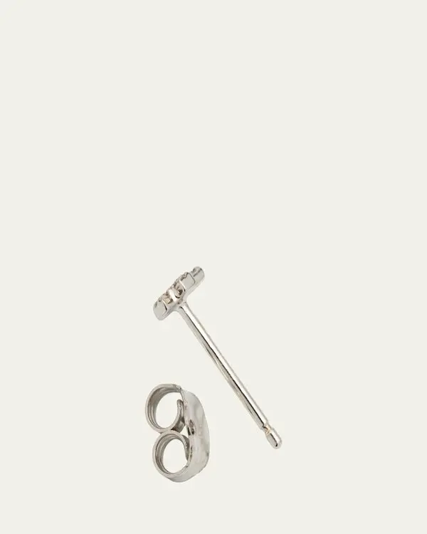 SYDNEY EVAN 14k Yellow Diamond Cross Single Stud Earring