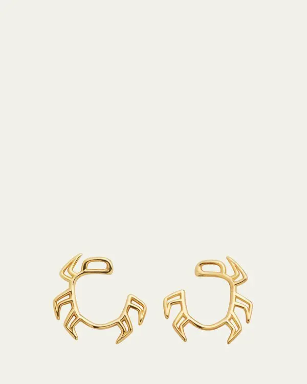 ALIITA Scarab Stud Earrings - Gold