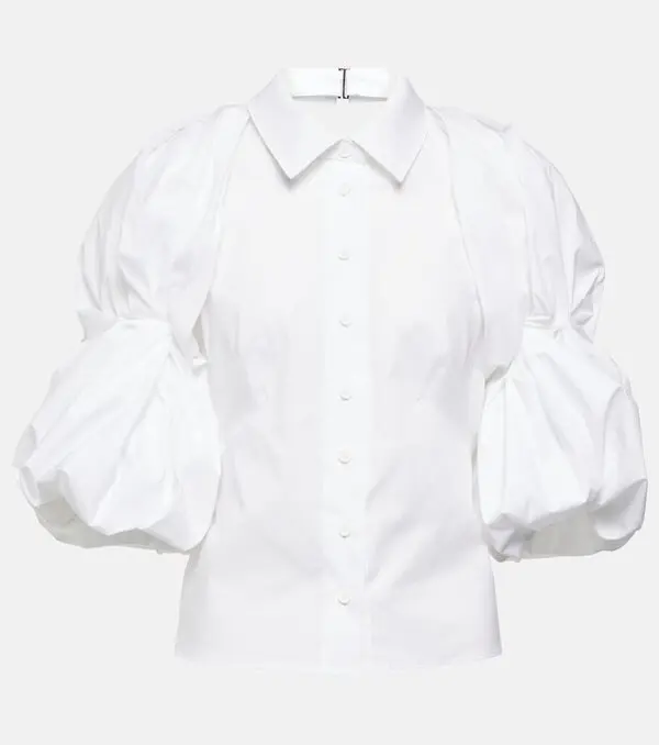 Jacquemus La Chemise Maraca Cotton Poplin Shirt - White