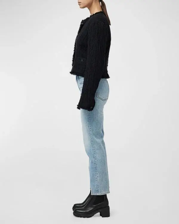 Rag & Bone Harlow Mid-rise Ankle Straight Jeans - Lou