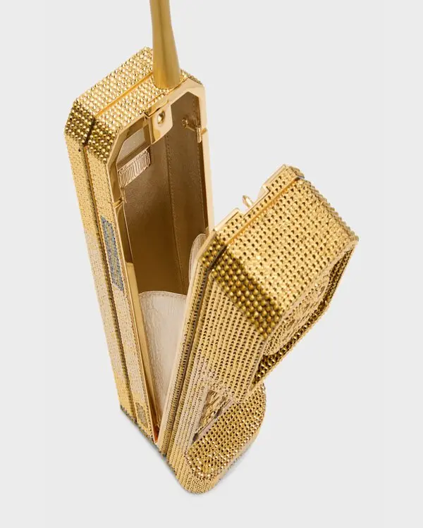 Judith Leiber Brick Phone Clutch Bag