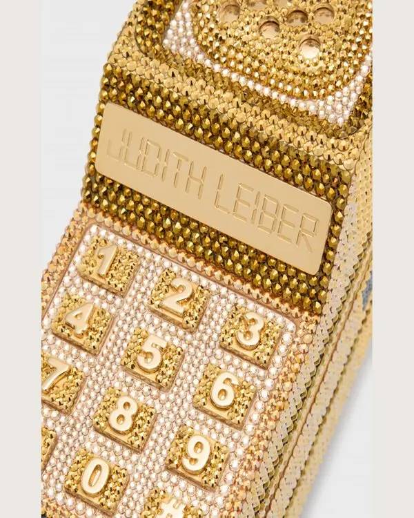 Judith Leiber Brick Phone Clutch Bag