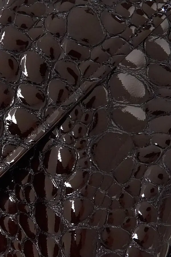 Bottega Veneta Croc-effect Patent-leather Coat
