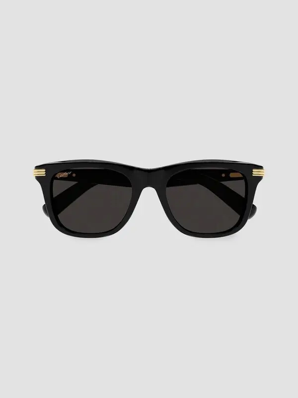Cartier Première De 53mm Square Acetate Sunglasses - Black