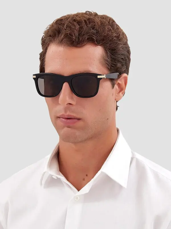 Cartier Première De 53mm Square Acetate Sunglasses - Black