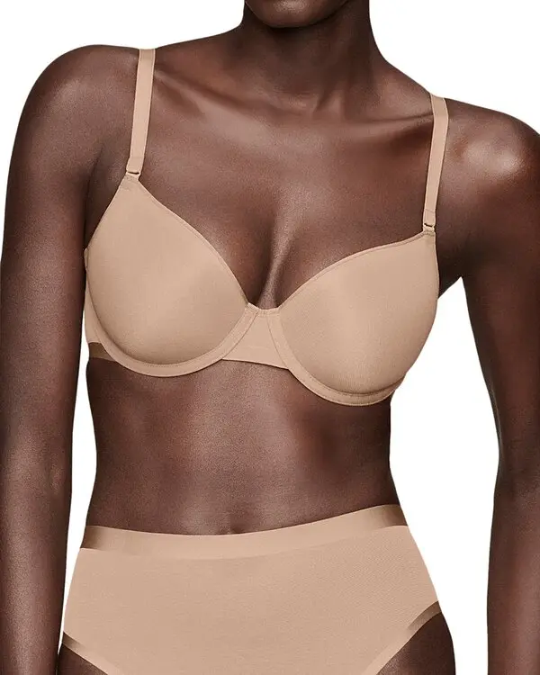 CUUP The Demi Spacer & Mesh Bra - Taupe