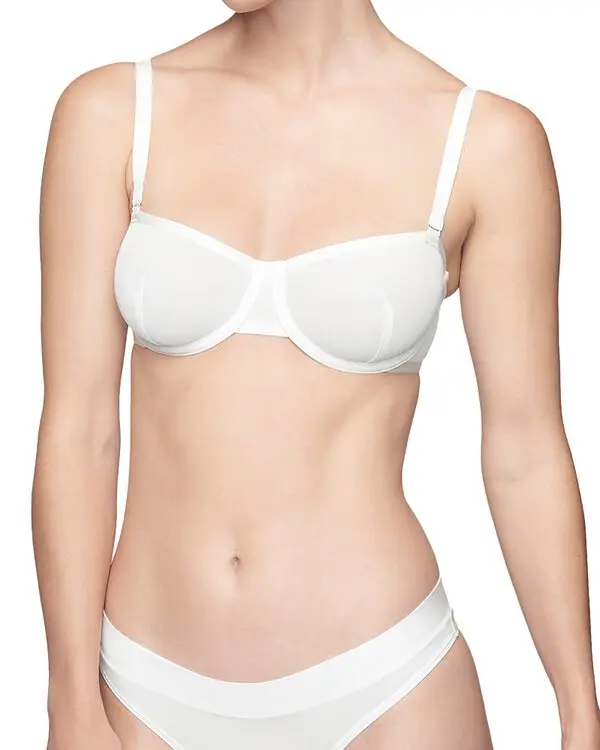 CUUP The Balconette Mesh Bra - Salt