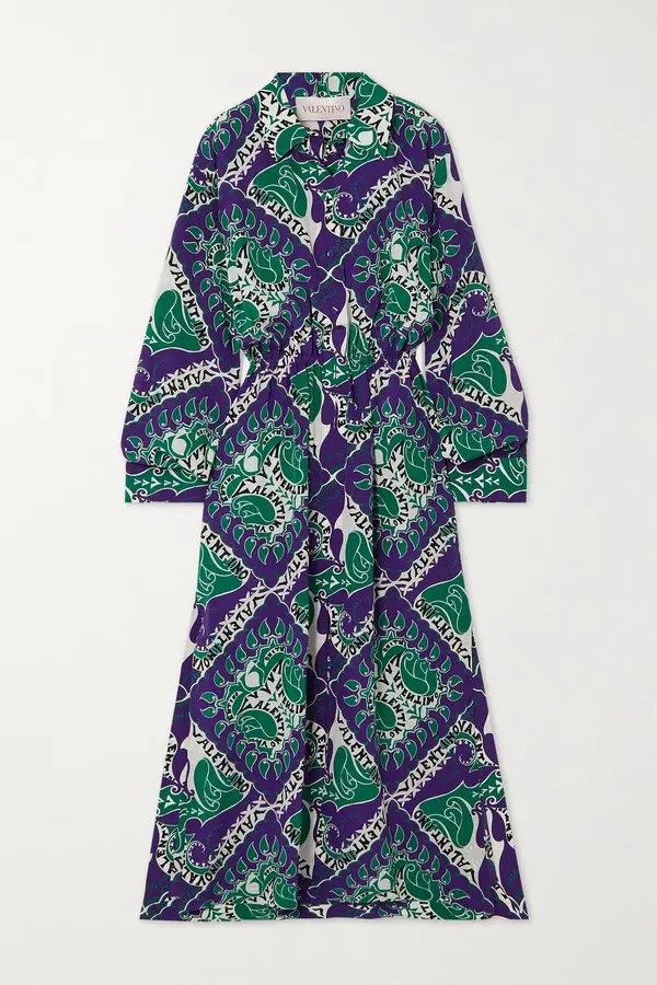 knee length dresses for ladies The Middle Daughter SS25 Astral Dress in Blue Sprig 3Y / Blue Sprig main image 0
