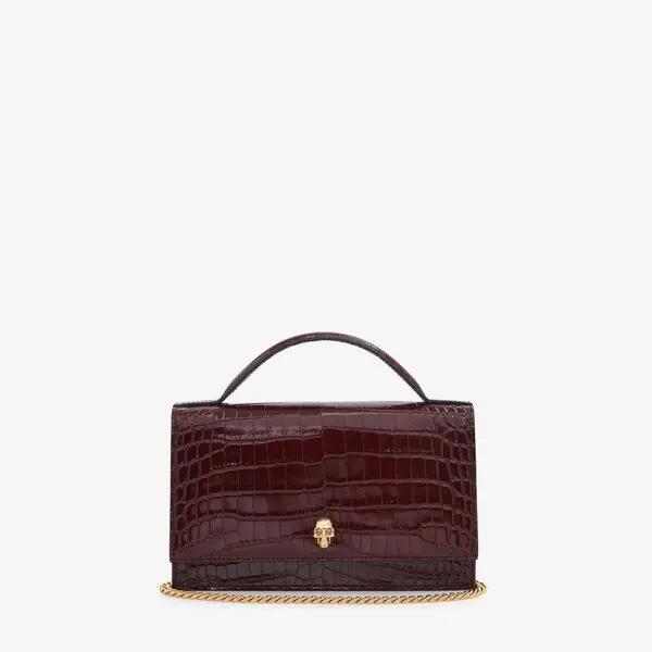 Alexander McQueen Top Handle Skull Bag - Madder