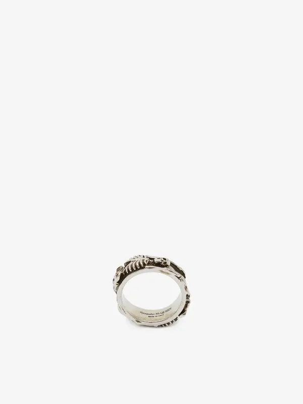 Alexander McQueen Dancing Skeleton Ring - Silver-finish
