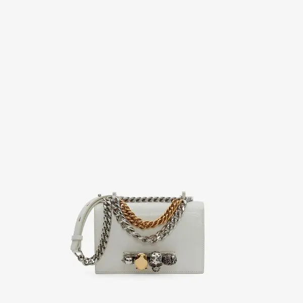 Alexander McQueen Mini Jewelled Satchel With Chain