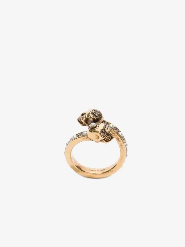 Alexander McQueen Wrap-around Skull Ring - Gold