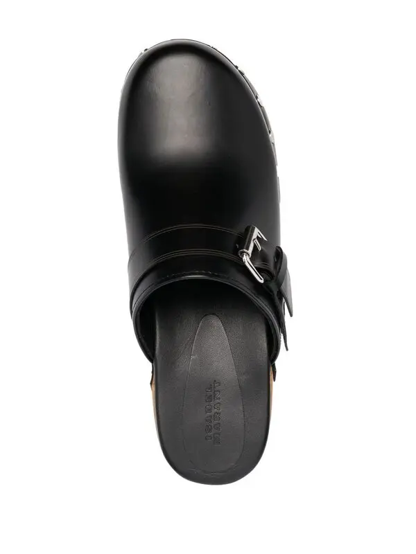 Isabel Marant Étoile Stud-embellished Leather Clogs
