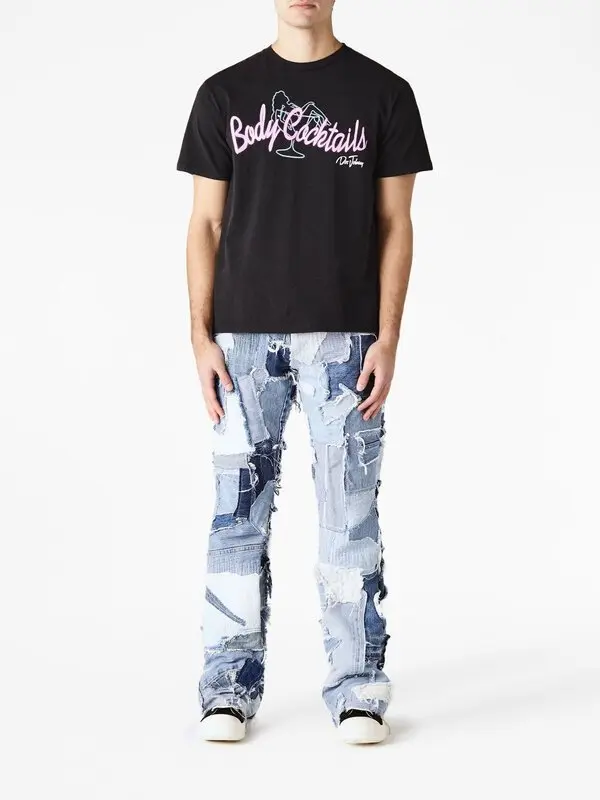 GALLERY DEPT. Logan Patchwork Straight Jeans - Blue