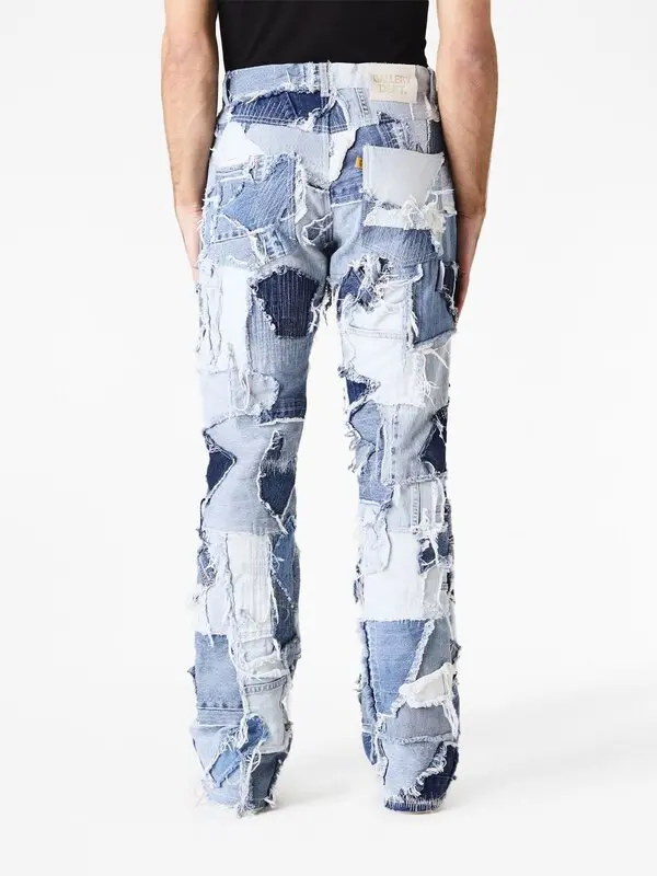 GALLERY DEPT. Logan Patchwork Straight Jeans - Blue