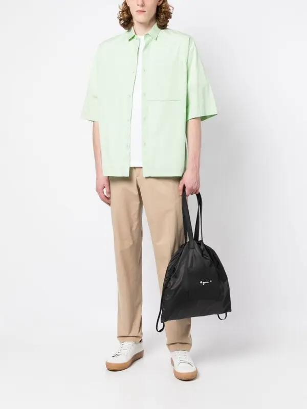 AGNES B. Drawstring Shoulder Bag