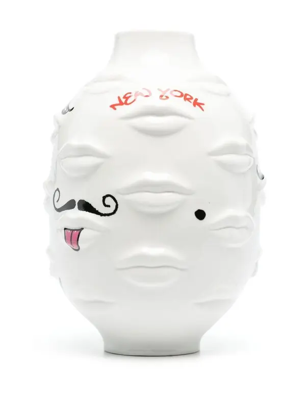 Jonathan Adler Graphic-print Porcelain Vase