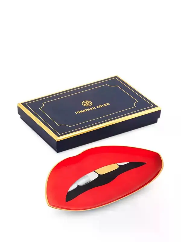 Jonathan Adler Lip-motif Porcelain Tray