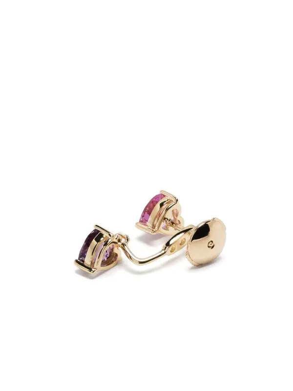 Yvonne Léon 9kt Yellow Multi Coeurs Drop Earrings