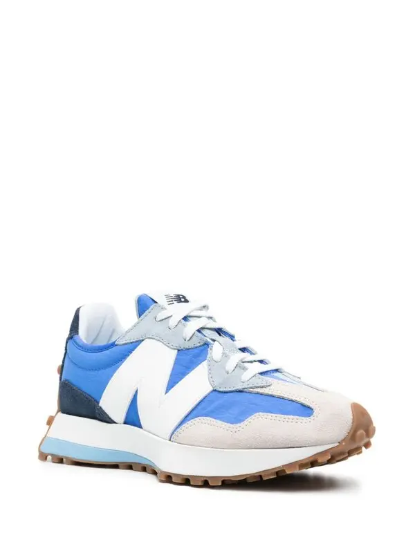 NEW BALANCE 327 Suede Low-top Sneakers - Blue