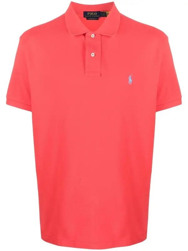 Polo Ralph Lauren Logo-embroidered Short-sleeved Polo Shirt - Red