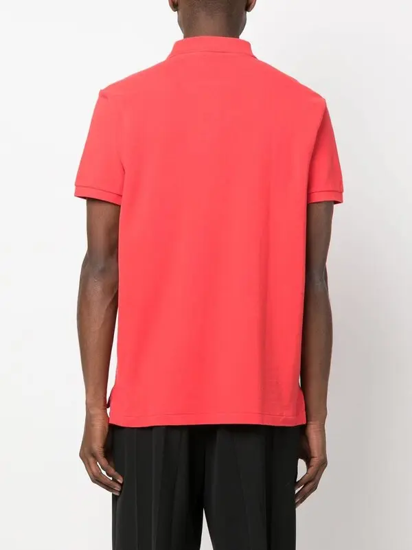 Polo Ralph Lauren Logo-embroidered Short-sleeved Polo Shirt - Red