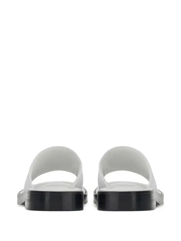 FERRAGAMO Giunone Leather Sandals - White