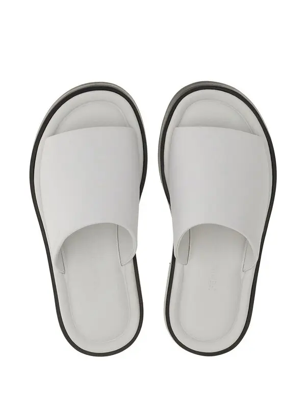 FERRAGAMO Giunone Leather Sandals - White