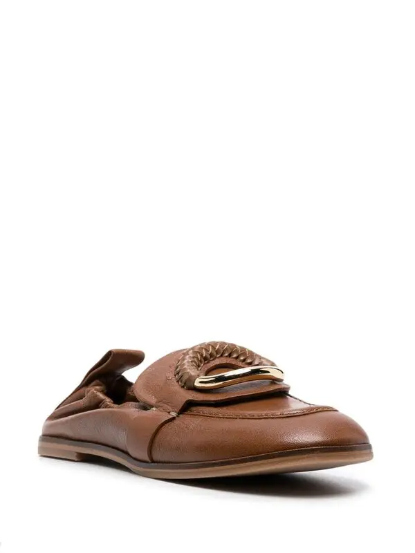 See By Chloé Ring-detail Leather Loafers