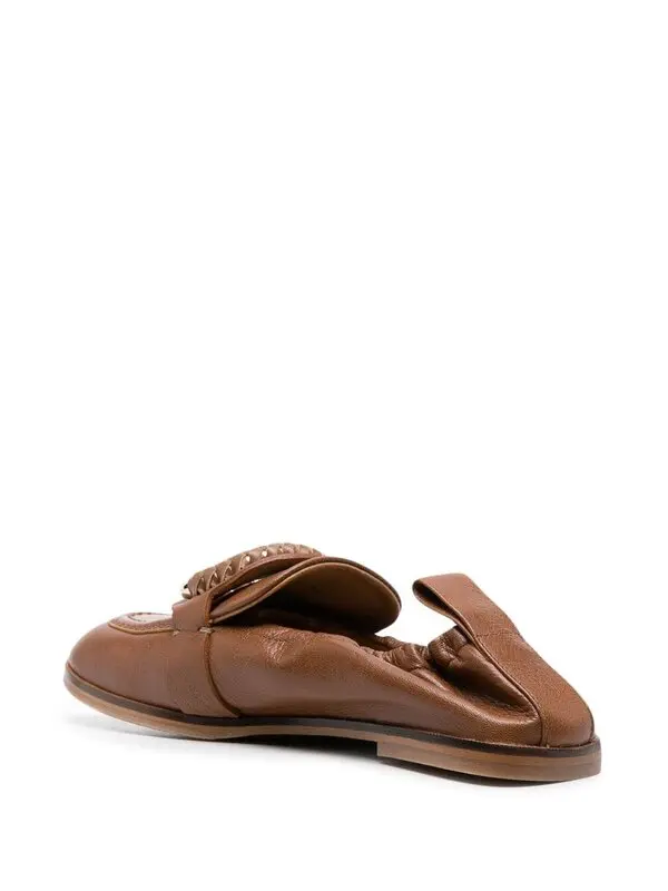 See By Chloé Ring-detail Leather Loafers