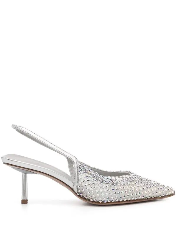 LE SILLA 60mm Gilda Embellished Slingback Pumps