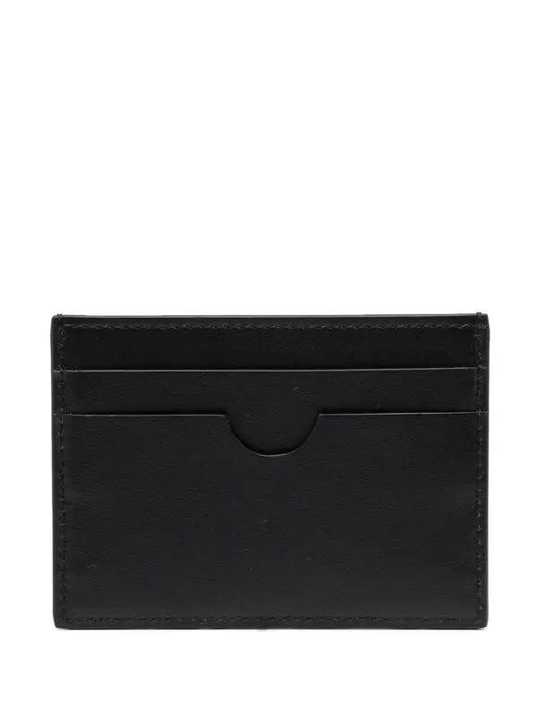 Off-White Logo-print Leather Cardholder - Black
