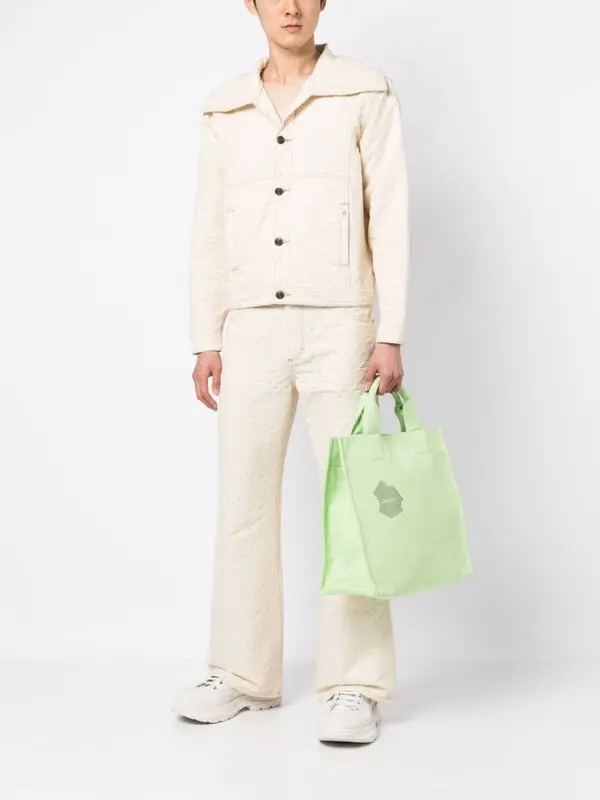 OBJECTS IV LIFE Logo-print Tote Bag - Green