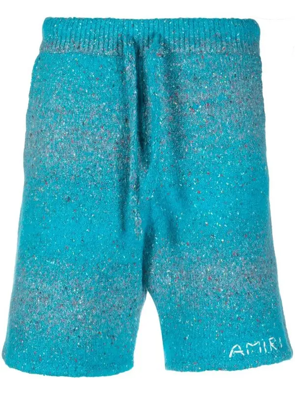Amiri Embroidered Logo Knitted Shorts