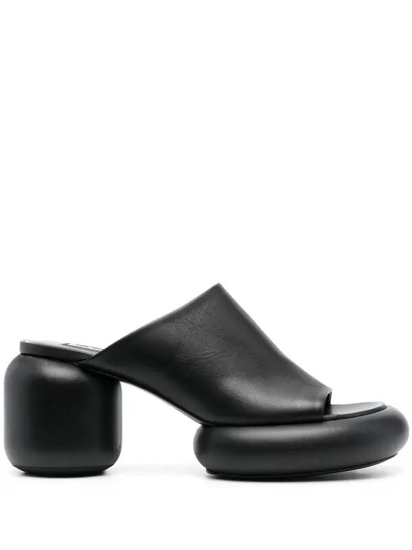 JIL SANDER Block-heel Chunky Leather Sandals