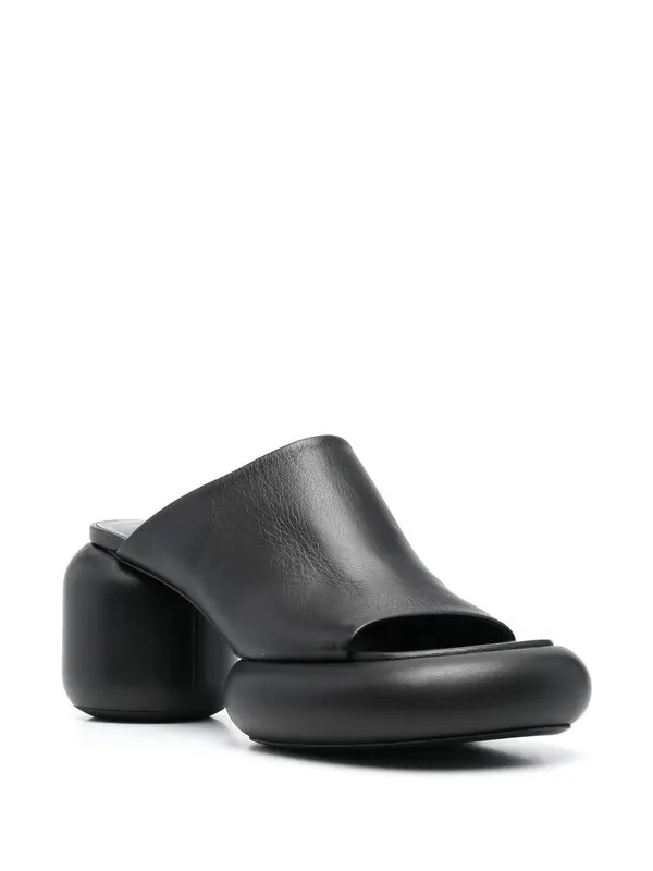 JIL SANDER Block-heel Chunky Leather Sandals