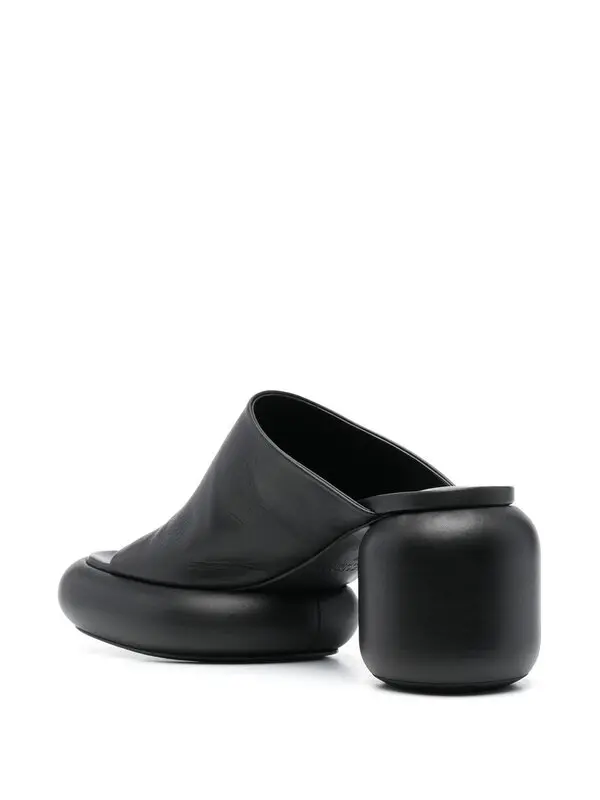 JIL SANDER Block-heel Chunky Leather Sandals