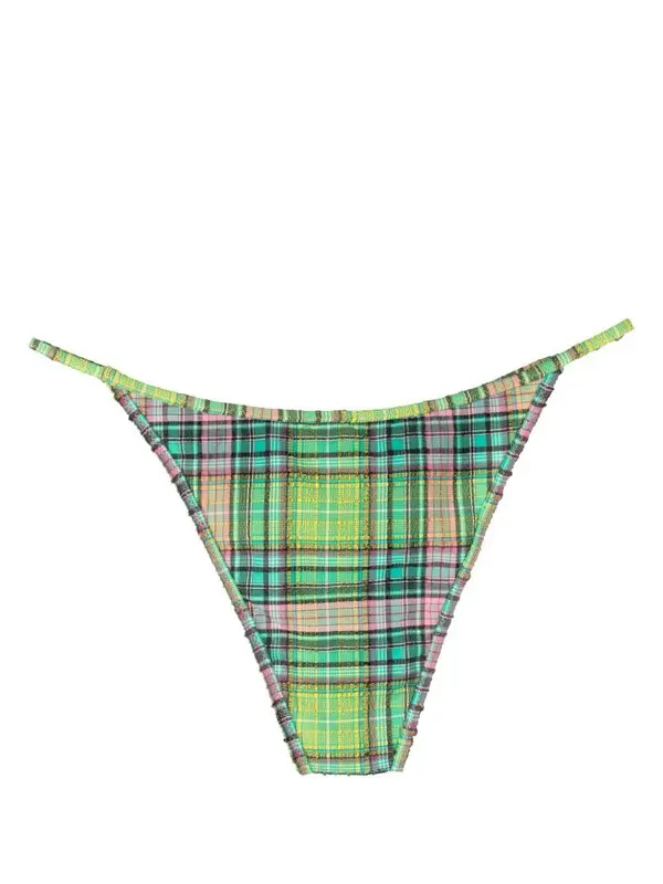 GANNI Checked Bikini Bottoms