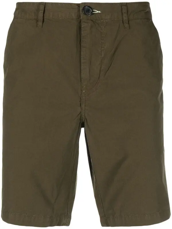 Paul Smith Organic-cotton Bermuda Shorts - Green