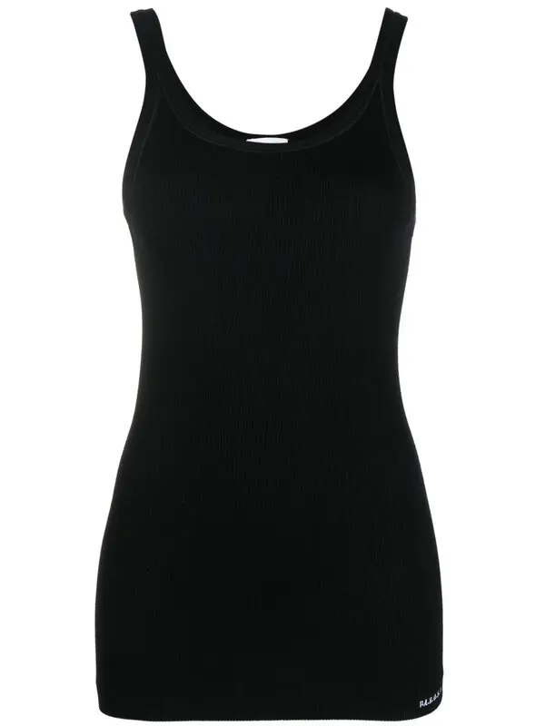 P.a.r.o.s.h Ribbed Tank Top - Black