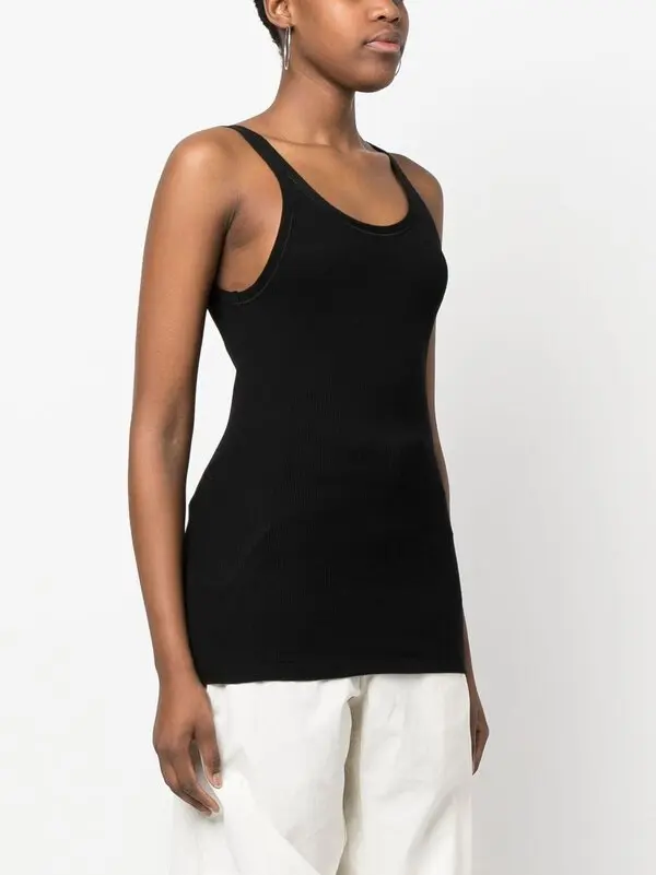 P.a.r.o.s.h Ribbed Tank Top - Black