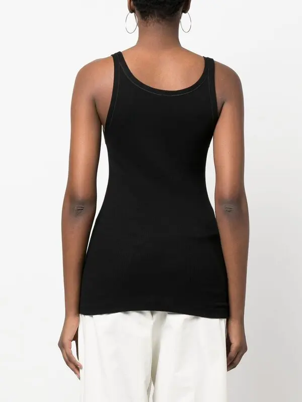 P.a.r.o.s.h Ribbed Tank Top - Black