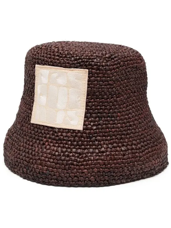 Jacquemus Le Bob Ficiu Bucket Hat - Brown