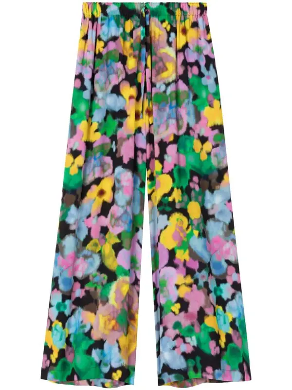 AZ FACTORY X Lutz Huelle Floral-print Trousers - Pink