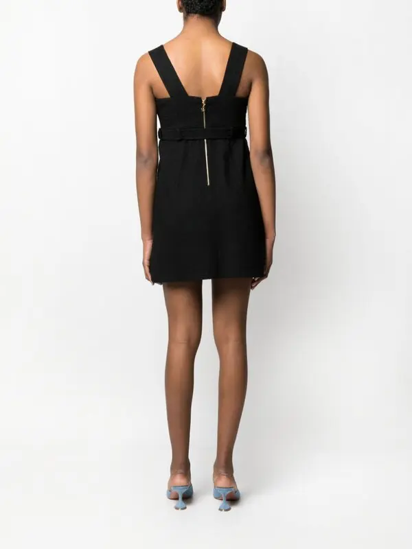 PATOU Corsage Belted Mini Dress - Black