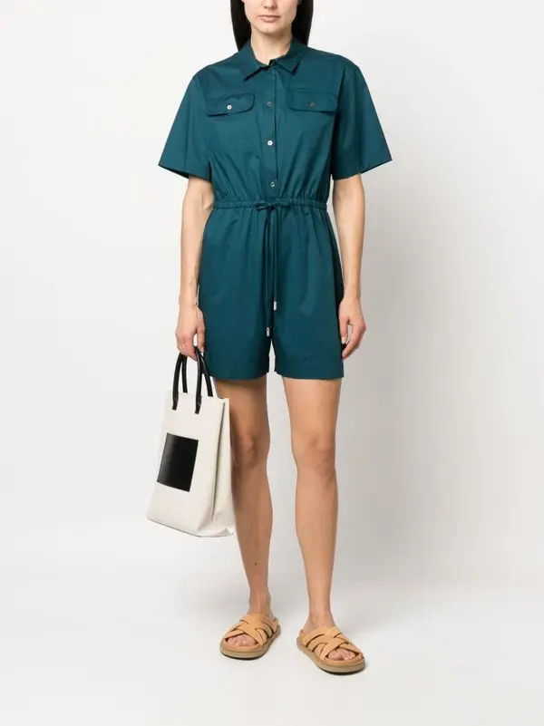 Paul Smith Pocket Short-sleeve Playsuit - Blue